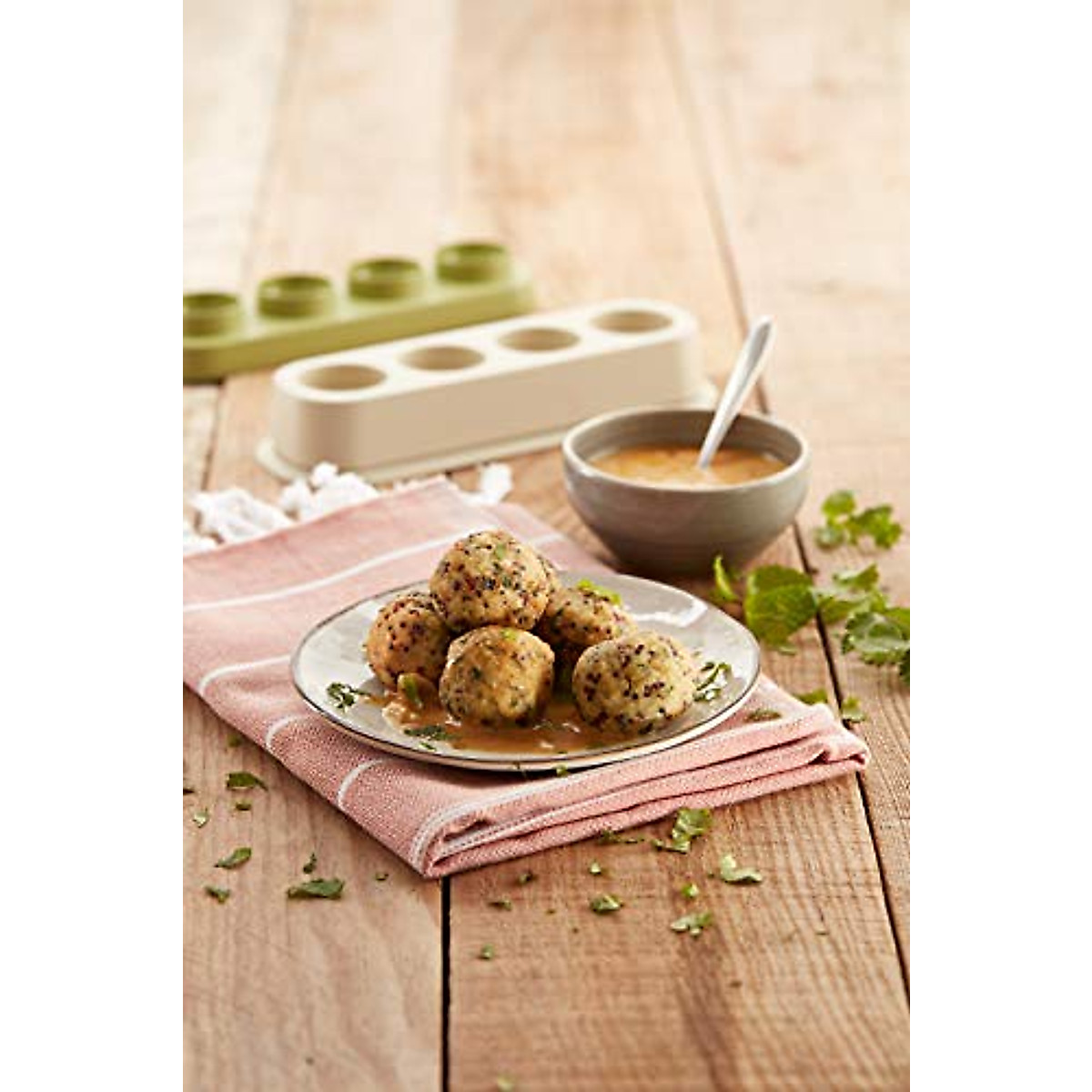 Lékué Veggie Ball Maker, 8.2 x 2.2 x 2.8in, Green