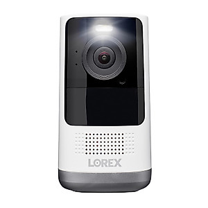 Lorex Home Hub, Two 2K Security Cameras Wireless Outdoor Indoor Battery-Powered with Range Extender, Motion Detection, and Color Night Vision, 32GB MicroSD