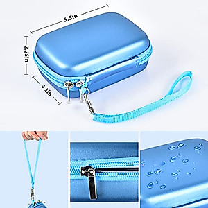 Case Compatible with Canon Ivy 2/ for Ivy Mini Photo Printer/for Canon Ivy CLIQ+/CLIQ 2/ CLIQ+2 Instant Camera Printer, Portable Bluetooth Photo Printer Storage Holder for Paper and Cable-Blue