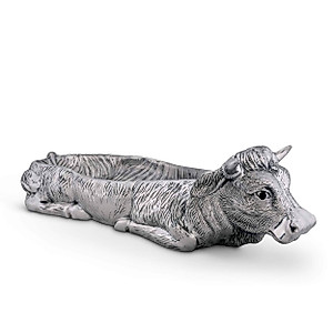 Arthur Court Extra Large Cow Beef Serving Carving Tray Cast Aluminum 36 inch Long x 12 inch Wide