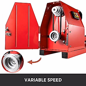Mophorn Wood Lathe 14" x 40", Power Wood Turning Lathe 1/2HP 4 Speed 1100/1600/2300/3400RPM, Benchtop Wood Lathe with 3 Chisels Perfect for High Speed Sanding and Polishing of Finished Work