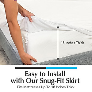 Twin Mattress Protector - Waterproof, Breathable, Blocks Allergens, Smooth Soft Cotton Terry Cover. The Premium Mattress Protector Will Surely Increase The Life of Your Mattress. (Twin)
