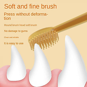 Weiara Toothbrush for Dogs，No Damage to Gums Soft Silicone Cat Toothbrush 2PCS (Tongue Brush + Toothbrush Set) Puppy Toothbrush Cleans Teeth Stains Easily - for Small, Medium and Large Pets