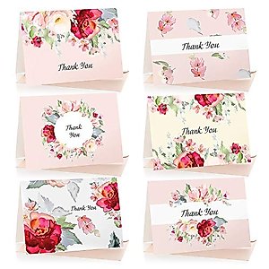 Bilinny Thank You Cards With Envelopes Bulk 100 Pack - Extra Thick Cards In Beautiful Gift Box.
