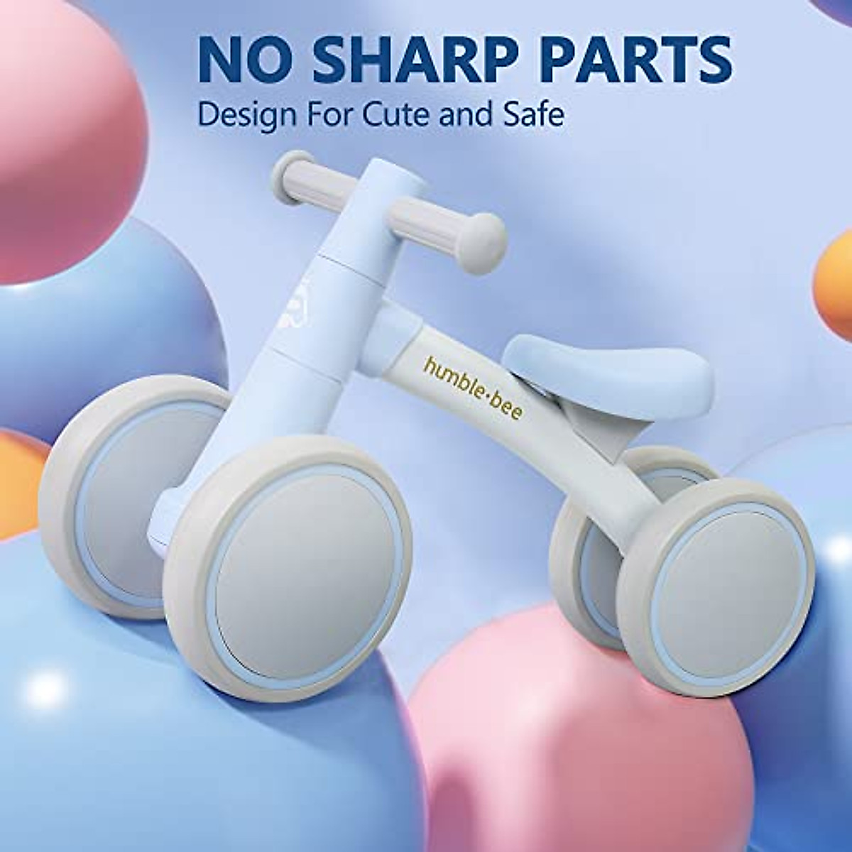 Humble Bee Baby Balance Bike Toy 10-24 Months Cute Toddler First Bike, Gifts for 1 Year Old Boys