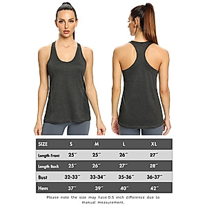 Air Curvey Workout Tank Tops for Women Yoga Racerback Tanks Athletic Quick Dry Activewear 4 Pack