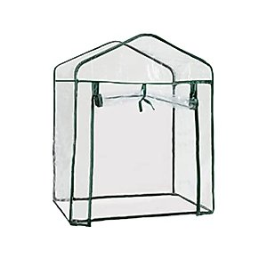 QOONESTL 2/3 Tier Mini Greenhouse with Clear Cover, Replacement Heavy Duty Waterproof PE/PVC Greenhouse Cover, Garden Plant Cover for Gardening Plants Protection