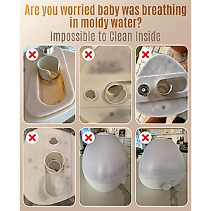 Stainless Steel Humidifier, Easy to Clean Humidifier, Dishwasher Safe Humidifiers, Cool Mist Humidifiers for Bedroom