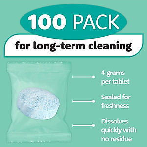Evergreen Pet Supplies Dog Paw Cleaning Tablets - 100 Count, 4g Tea Tree Oil Fizz Tablets - Dog Itchy Paw Relief - Deep Cleans, Soothes, Moisturizes Yeasty Paw Pads - Helps Stop Frequent Paw Licking