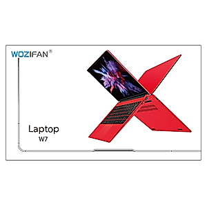 WOZIFAN 14" Laptop 6GB RAM 256GB SSD Traditional Laptops Computer Win 11 Full Metal 2.4G+5G WiFi BT 4.2 1920x1080 FHD with Wireless Mouse for Work Study Entertainment-Red