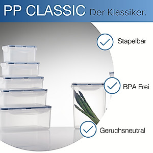 LockandLock Round Food Container with Leak Proof Locking Lid, Short, 0.4-Cup, 3 Fluid Ounce