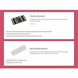 waveshare for Raspberry Pi Pico Evaluation Kit B Include Pi Pico Board with Pre-Soldered Header,1.14inch RGB Color LCD, 10DOF IMU Sensor Module,Dual GPIO Expander,Breadboard