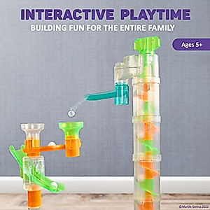 Marble Genius Auger Lift Extension: Marble Run Auger Accessory Set Adds 13 Inches to Marble Genius Auger Lifts for Additional Marble Run Fun, Auger Motor & Batteries Not Included, for Ages 5 and Above