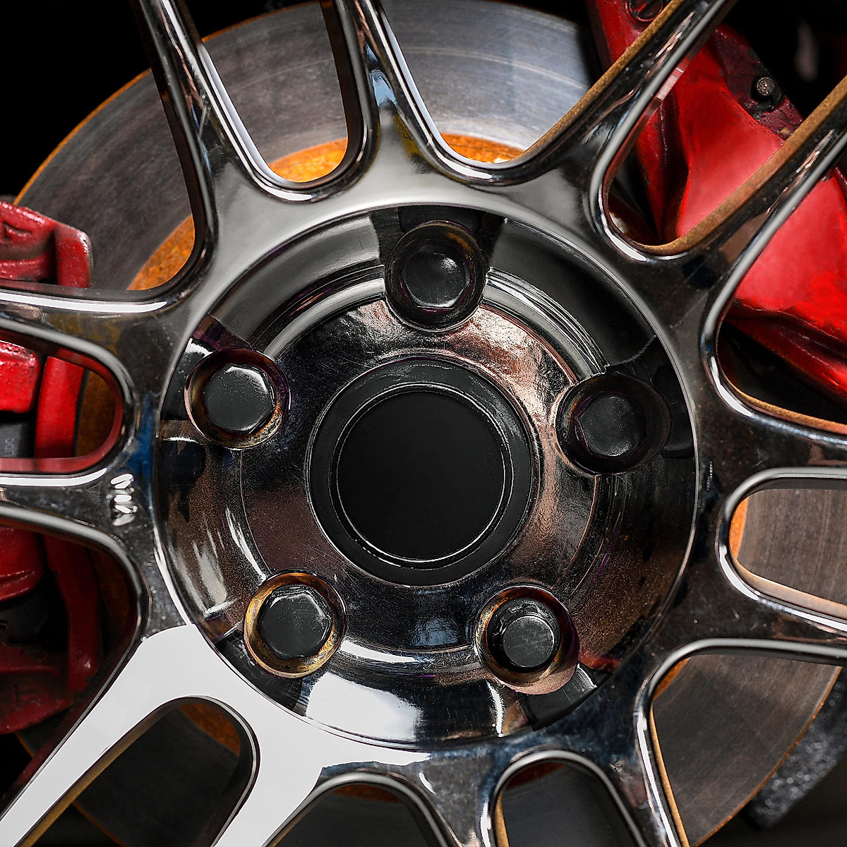 Dorman 713-375Z Hyper Black Acorn Wheel Nut Lock Set Compatible with Select Models, 20 Pack