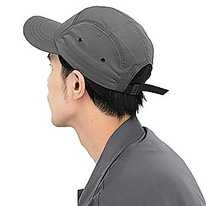 Croogo Quick Dry Baseball Cap Waterproof 5 Panel Sports Caps Unstructured Golf Sun Hat Cooling Dad Hats Summer Hat,Gray