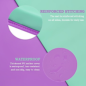 Oneofics Gymnastics Mat, 5-Panel Folding Kids' Tumbling Exercise Mat with Carrying Handles for Home Gym Workout & Active Play