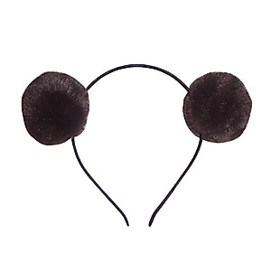 Pom Pom Headband Hairband Headwear Head Hoop Animal Cute Soft Fluffy Style for Girls Boys Costume