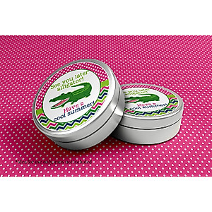 Later Gator End of The School Year Teacher Appreciation Thank You Sticker Labels for Girls, 40 2" Party Circle Stickers by AmandaCreation, Great for Envelope Seals & Gift Bags