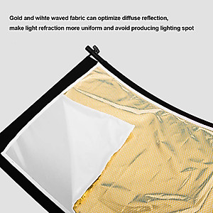 RangerRider Curved Reflector Clamshell Light Reflector/Diffuser, 24x70 inches Photography Lighting Reflector for Photo Video Studio Shooting with Black/Silver/White/Gold Reflectors,Carry Bag