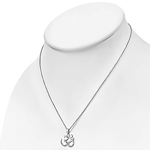 My Daily Styles 925 Sterling Silver Om Aum Ohm Yoga Hindu Pendant Necklace