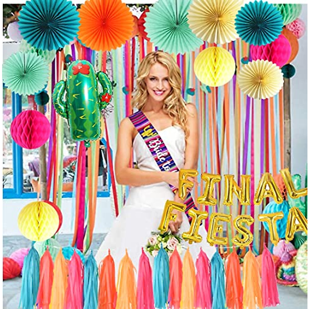 Final Fiesta Bachelorette Party Decorations/Fiesta Bridal Shower Decorations/Final Fiesta Banner Mexican Fiesta Theme Party Backdrop Decor Tropical Party, Luau Party, Mexican Themed Bachelorette