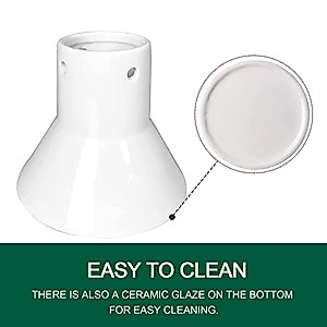 Quantfire Ceramic Chicken Roaster Rack, Beer Can Chicken Holder Stand Vertical Poultry BBQ Cooking Accessories for Grill, Oven or Smoker