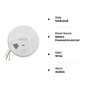 USI Electric 5304 Hardwired Ionization Smoke and Fire Alarm with Battery Backup 2-Pack