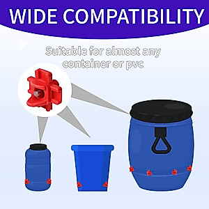 6Pack Chicken Nipple Waterer Horizontal Automatic Poultry Nipples Horizontal Side Mount Chicken Drinkers Easy Installation Chicken Watering System for Chicken Quail Duck