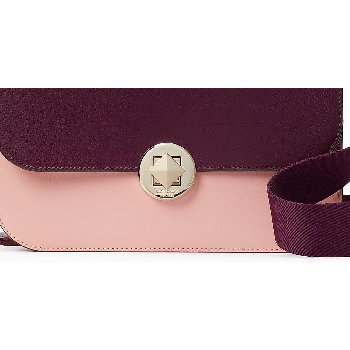 kate spade handbag for women Audrey flap crossbody, Pink multi