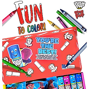 Ring Pop Push Pop 30 Count Summer Candy Box - Assorted Fruity Lollipop Candy Gift Box - Fun Candy For Birthdays, Party Favors, Pool Parties, 4th of July & Summer Fun - Summer Treats Loved by Kids