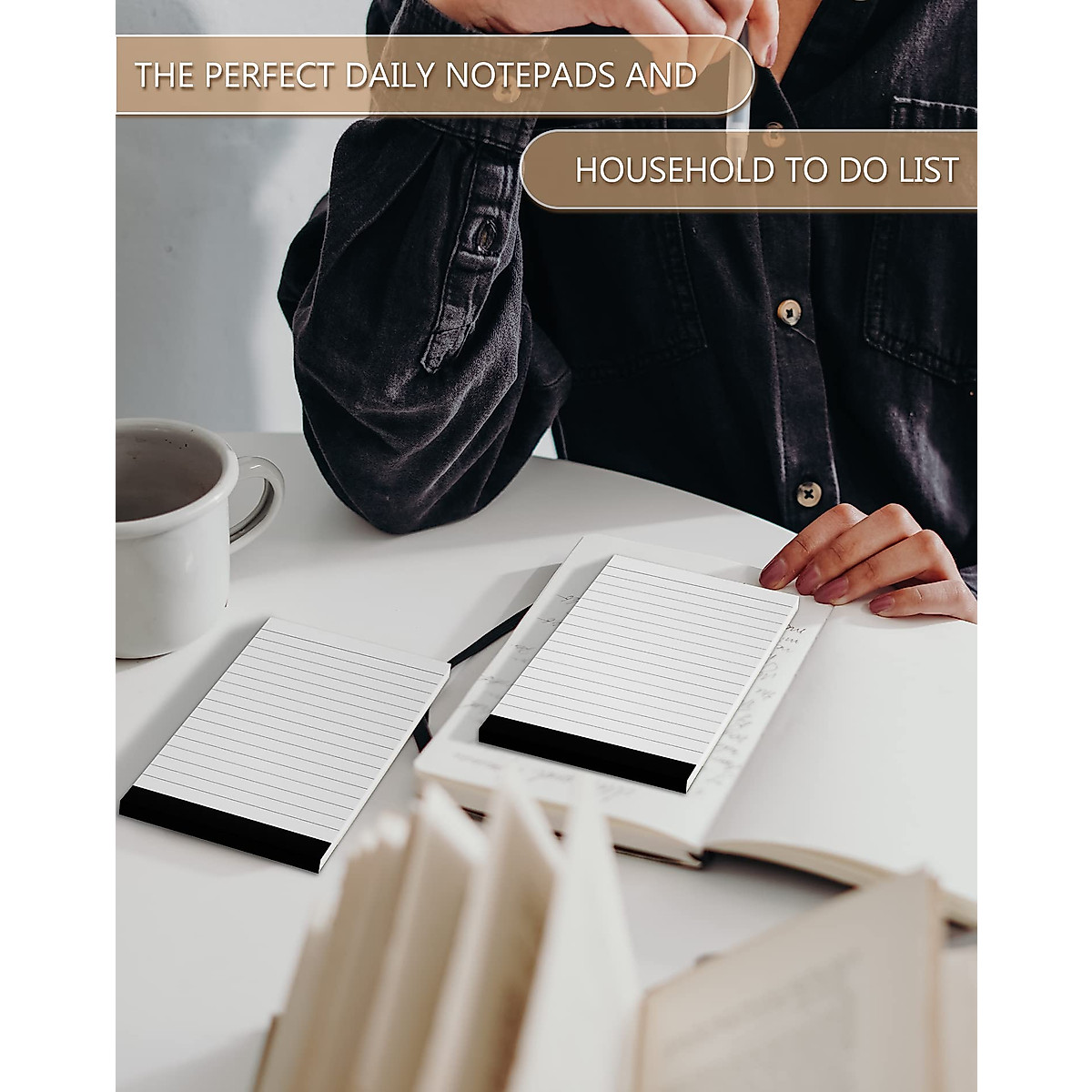 6 Pack Small Notepads Refills Memo Pads 3 x 5 Inch Lined Writing Note Pads with 30 Sheets Note Pad Paper in Each Pad Mini Pocket Notebook Refills for Taking Notes and Reminders Organization Planning