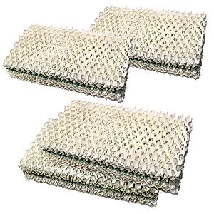 HQRP 4-pack Wick Filter compatible with Essick Air AIRCARE Horizon HD3120DCN 4.75-Gallon Console Evaporative Humidifier, Replacement for Essick Air HDC-411 HDC411
