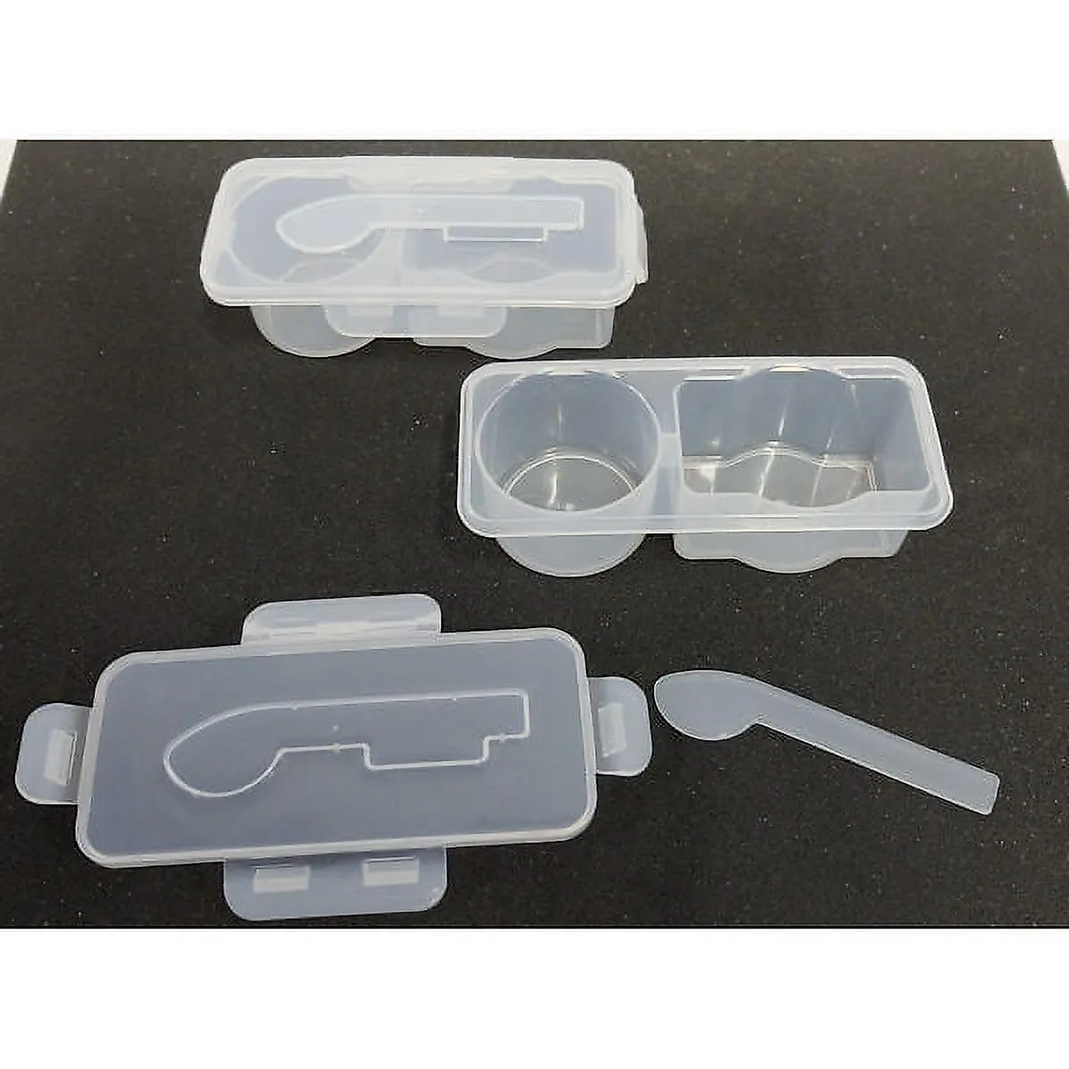 WBDeals Cracker & Spread Container Set of 2, Small, Clear, BPA Free, Dishwasher Safe