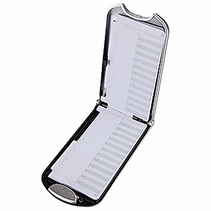 Home-X - Retro Style Flip Open A-Z Address Book, Hardcover Classic Design with Alphabetical Tabs for Optimal Organization, Silver Finish