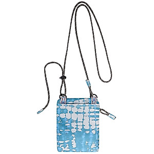 KAVU Waspusk Pouch Passport Crossbody Rope Sling - Ripple Tie Dye