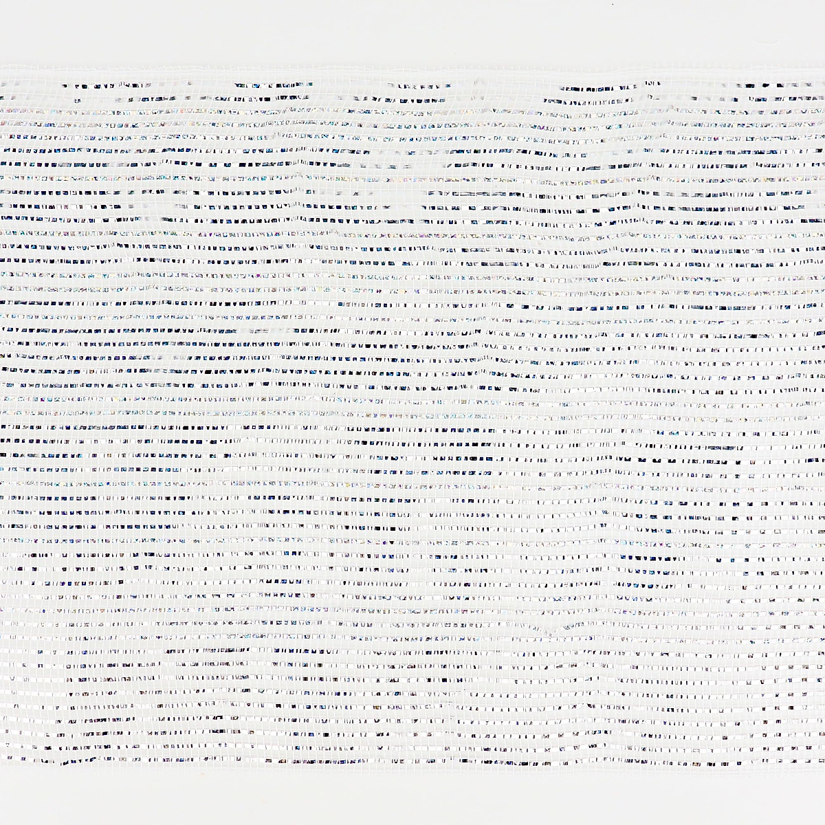 HUIHUANG Silver Deco Mesh 10 inch Deluxe Wide White Laser Silver Mesh Ribbon for Christmas, Wreaths Making Supplies, Christmas Tree, Swags, Garland and Bows -10 Yards