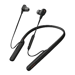 Sony WI-1000XM2/B Wireless Noise Cancelling in-Ear Headphones (Black) EX Series Earbud Headset with Mic (Black) Bundle (2 Items)