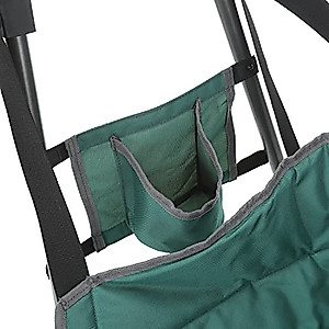 ARROWHEAD OUTDOOR Portable Folding Swinging Hammock Camping Chair, Removable Canopy, Perfect for Stargazing, Cup Holder, Storage Pouch, Carrying Bag Included, Supports up to 300lbs, USA-Based Support