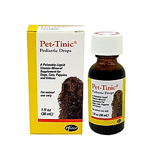 Pet-Tinic Pediatric Drops for Dogs, Cats, Puppies and Kittens, 1 oz. (30 ml) by Unknown
