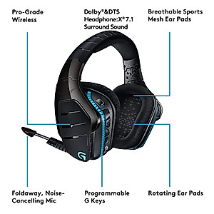 Logitech G933 Artemis Spectrum RGB 7.1 Surround Sound Gaming Headset (Renewed)