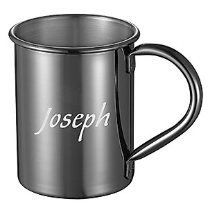 Visol Personalized Elise Gun Metal Finish 13 oz Moscow Mule Mug - Free Engraving (Text)