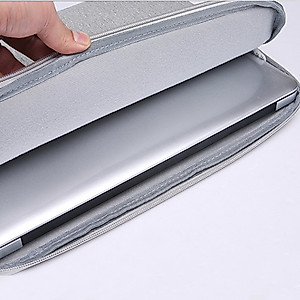 Lacdo Laptop Sleeve Case for 14 inch New MacBook Pro M4/M3/M2/M1 Chips Pro Max A3112 A3401 A3185 A2918 A2992 A2779 2024-2021, 13.8" Surface Laptop 7th, 13.5" Surface Laptop 6 5 4 3 Computer Bag, Grey