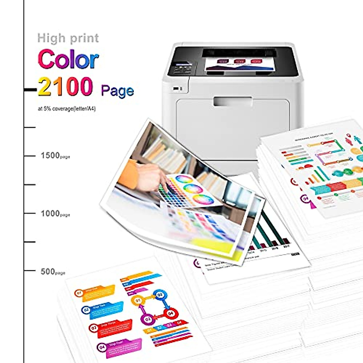 2 Pack TN431 TN-431 TN431C TN-431C Cyan High Yield Compatible Toner Cartridge Replacement for Brother MFC-L8610CDW L8690CDW L8900CDW L970CDWT L9570CDW DCP-L8410CDW Printer