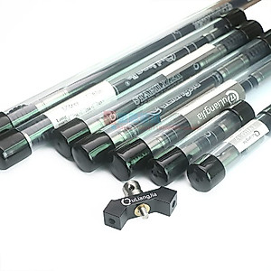 HNZMDY 3-30 Inch Archery Carbon Fiber Bow Stabilizer Balance Bar Rod Shock Absorber Damping System with Stabilizer Weight for Recurve Compound Bow (Grey, 28 inch)