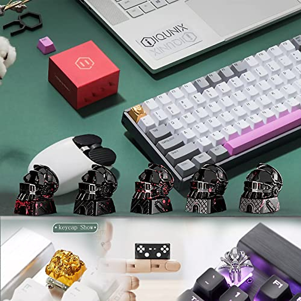 STOGA Keyboard Keycaps, Cute Keycaps for 61/87/104 Mechanical Gaming Keyboard Keycaps, Metal Custom Keycaps Gift for Home/Girl/Boy to DIY Gaming Keyboard- Keycaps&Gift Box(Torture Tool)