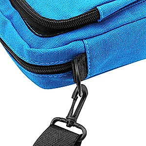 MOSSTYUS Canvas Cartoon Dinosaur Shoulder Messenger Bag Crossbody Purse Travel handbags Cosplay Bag, blue