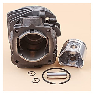 HCOWL 47mm Cylinder Head Piston Kit Compatible with Husqvarna 359 357 XP 357XP Chainsaw Engine Motor Parts 537 15 73-02 Motosierra Garden Tools