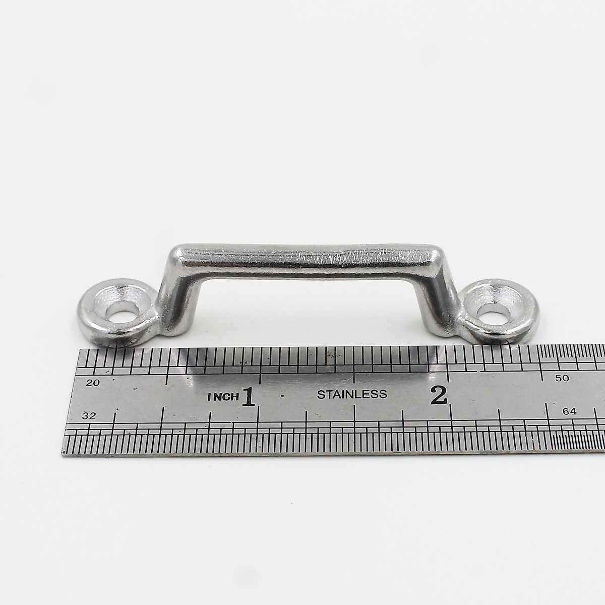 Stainless Steel 1 Inch Mount, Bimini Top Pad Eye,Footman's Loop for Boat, Kayak Tie Downs,No Screws- 4/PK