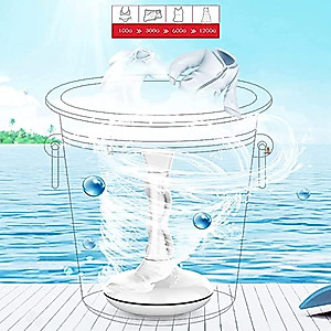 Portable Washer ，USB Mini Washing Machine ，High-Power Turbine Washing， For Travel Business Trip Or College Rooms，Apartment, Camping, Dorms and RV (white)