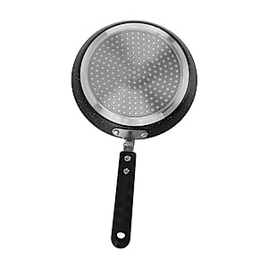 Crepe Pancake Pan,Flat Frying Pan,Tortilla Pan,Nonstick Round Shape,Aluminum Alloy Portable Griddle Pancake Maker Pan (6in)